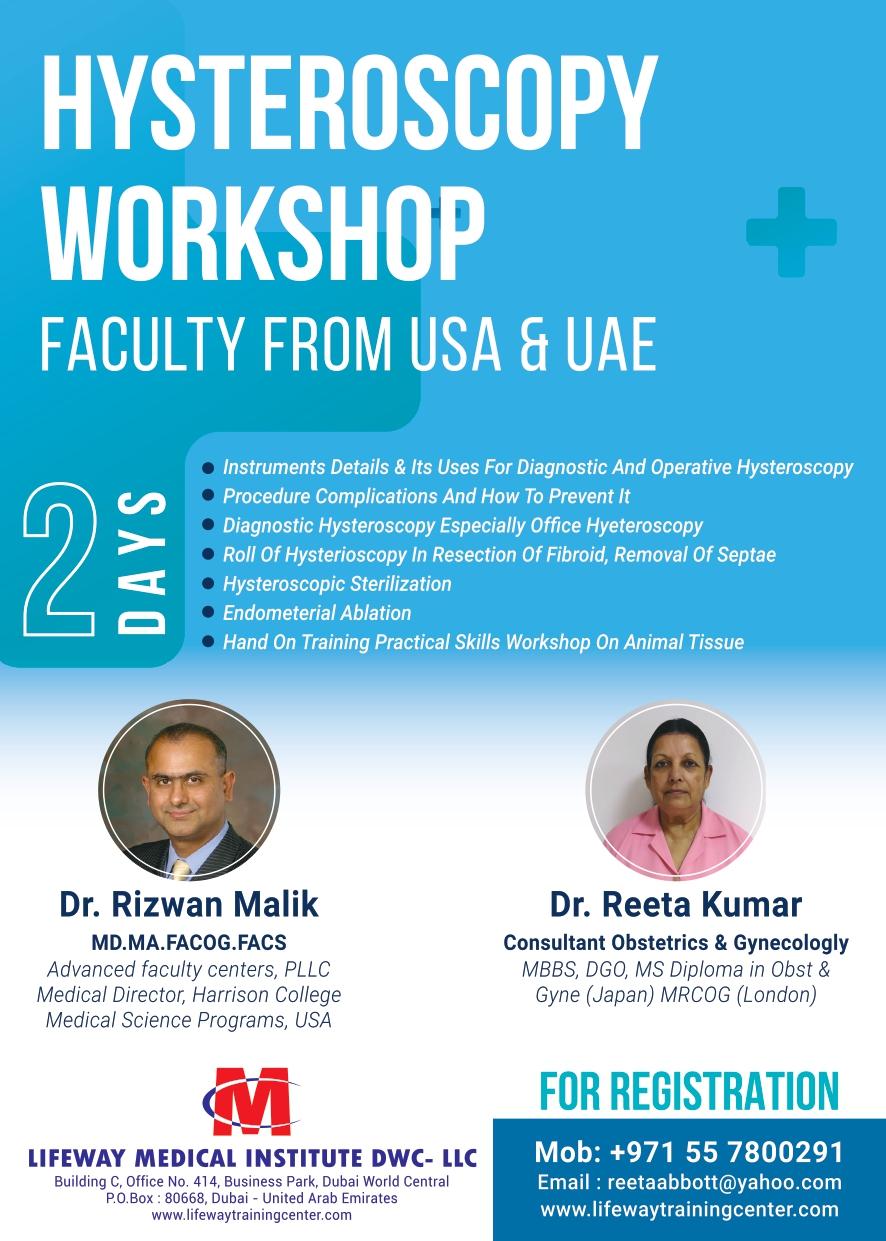 Best Hysteroscopy Course In Dubai , UAE